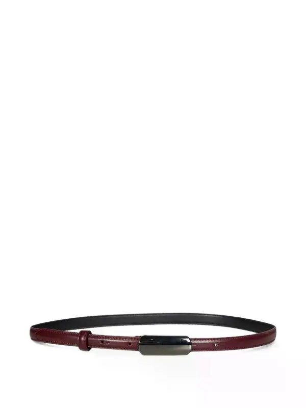 Antonelli Firenze Aldehyde Leather Buckle Belt - Red