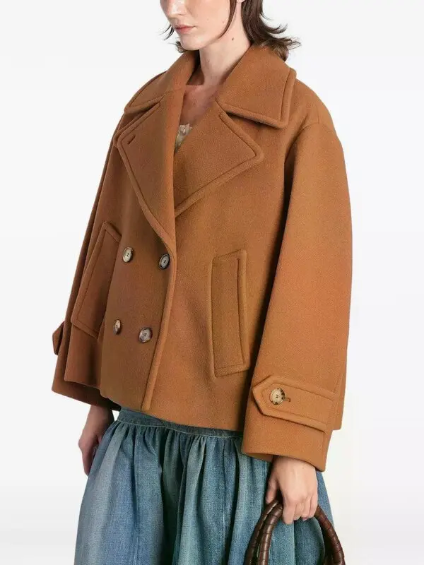 Chloé Oversized Short Coat In Wool