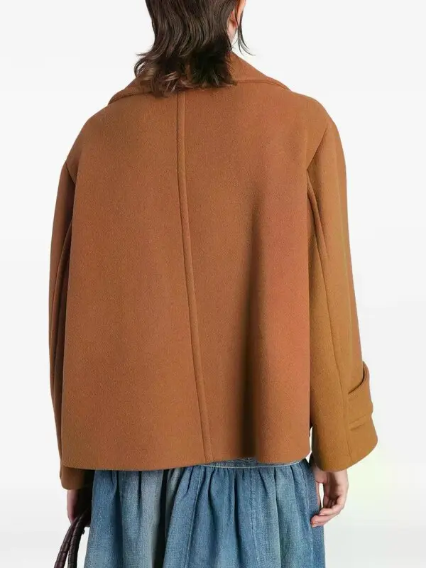 Chloé Oversized Short Coat In Wool