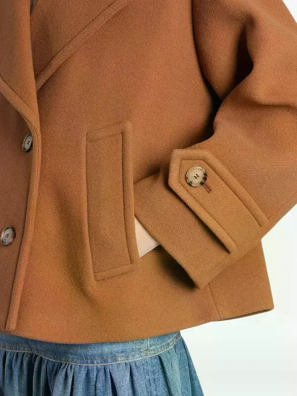 Chloé Oversized Short Coat In Wool