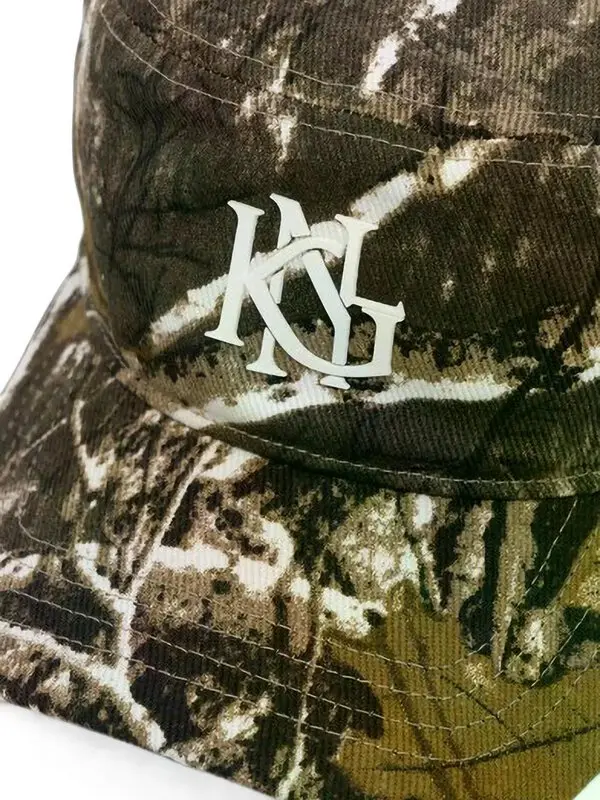 KANGOL Camouflage-print Logo-embroidered Cap