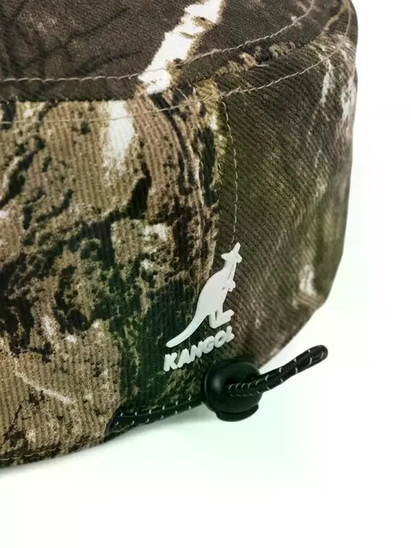 KANGOL Camouflage-print Logo-embroidered Cap