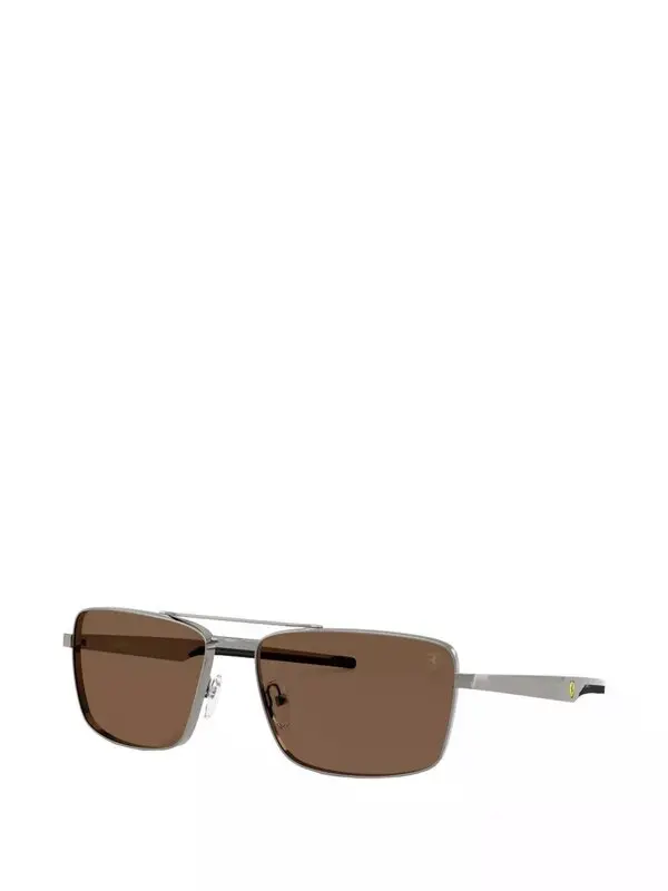 SCUDERIA FERRARI Double-bridge Rectangle-frame Sunglasses