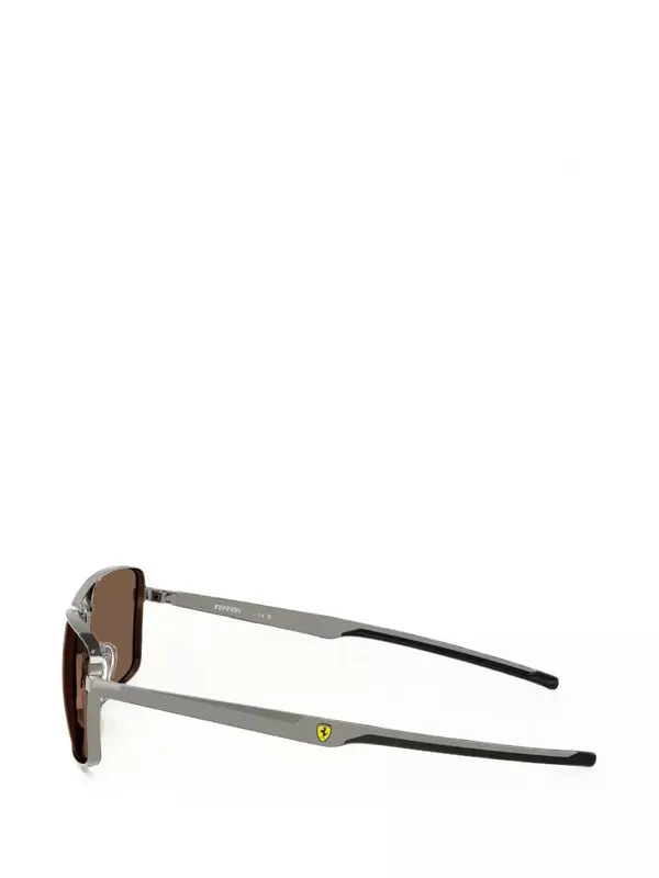 SCUDERIA FERRARI Double-bridge Rectangle-frame Sunglasses