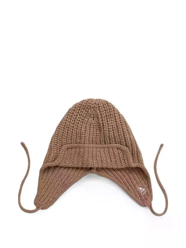 KANGOL Ribbed-knit Trapper Hat - Neutrals