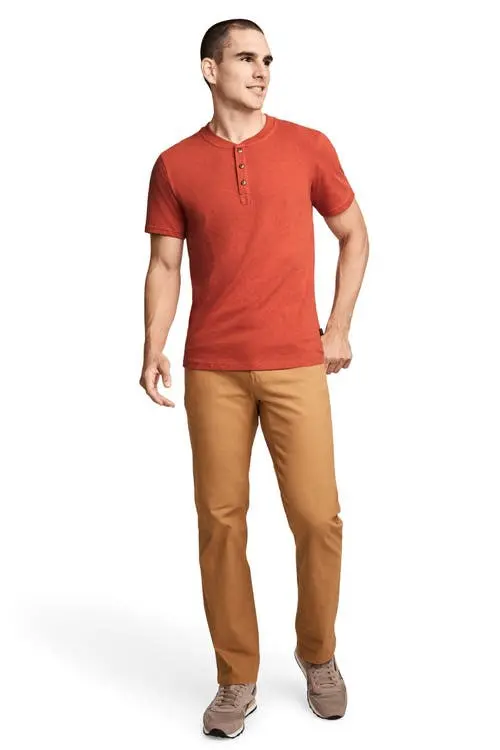 JOCKEY Outdoors Luke Bryan 100% Cotton Short Sleeve Henley - Jasper