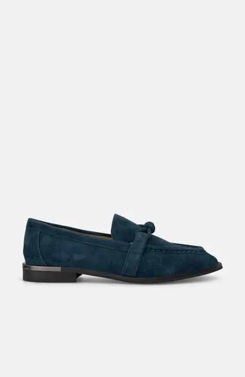 ALMA EN PENA Loafer Knot Detail - Navy