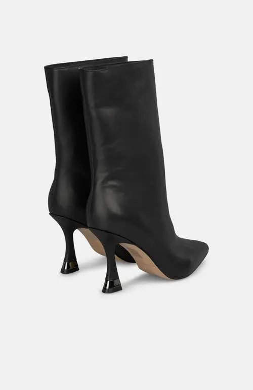 ALMA EN PENA Ankle Boot Metallic Detail - Black