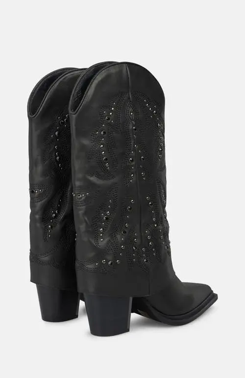 ALMA EN PENA Embroidered Gaiter Boot