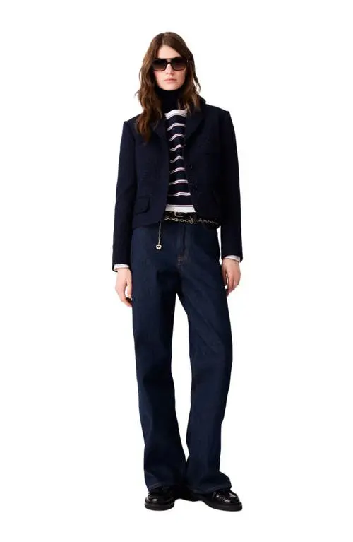Maje Cropped Suit Jacket