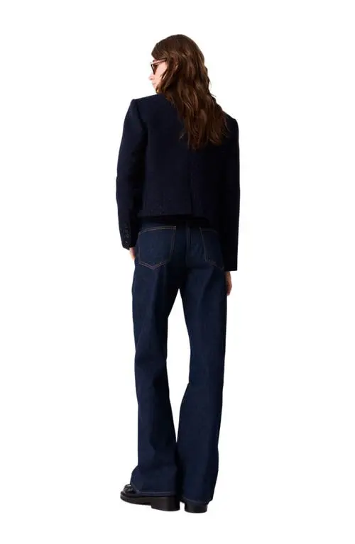 Maje Cropped Suit Jacket