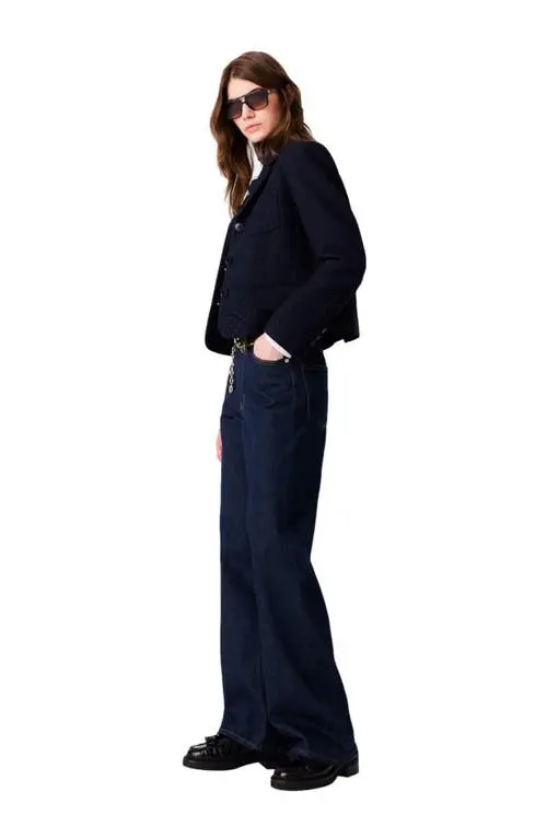 Maje Cropped Suit Jacket