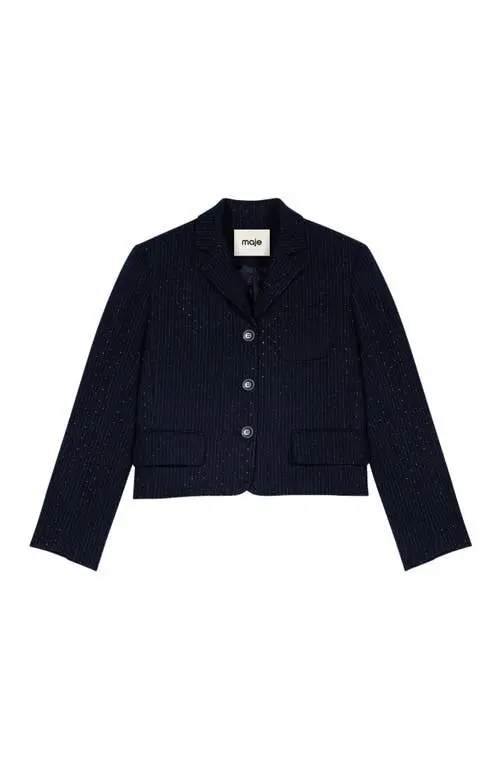 Maje Cropped Suit Jacket