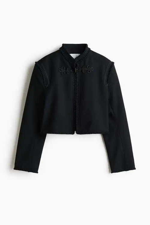 H&M Cropped Braid-detail Jacket