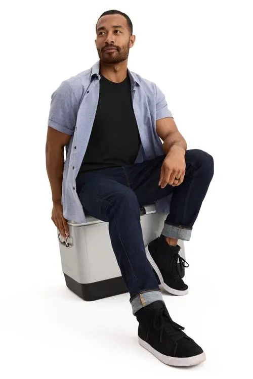 JOCKEY Cool Cotton Stretch Crew Neck Undershirt - Black