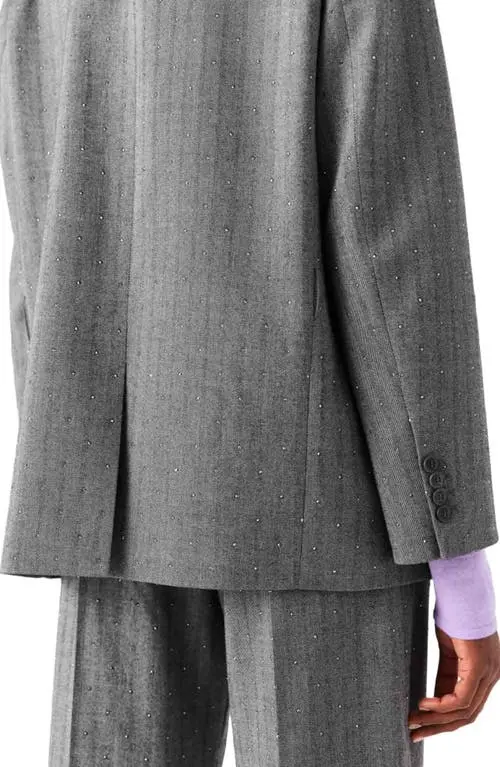Maje Rhinestone Suit Jacket