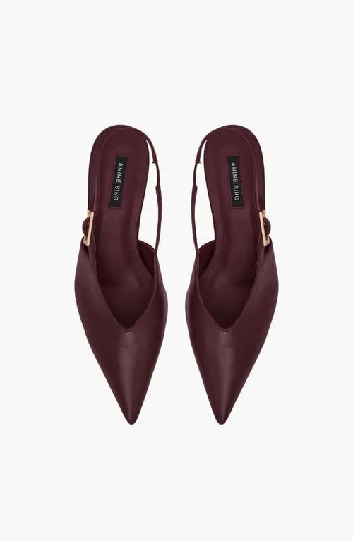 ANINE BING Nelly Slingback Buckle