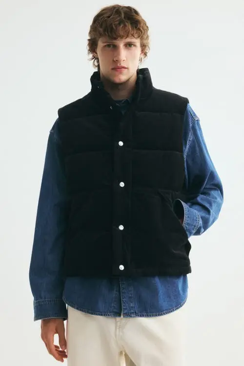 H&M Corduroy Puffer Vest