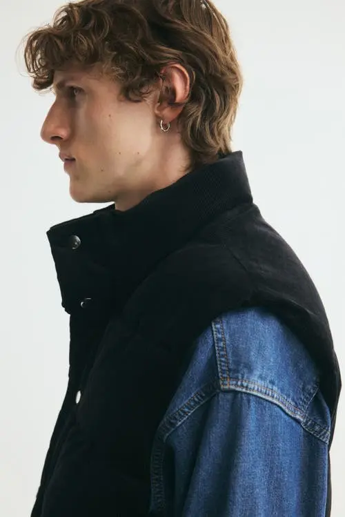 H&M Corduroy Puffer Vest