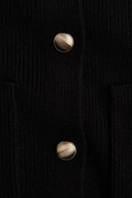 H&M Knit Button-front Dress