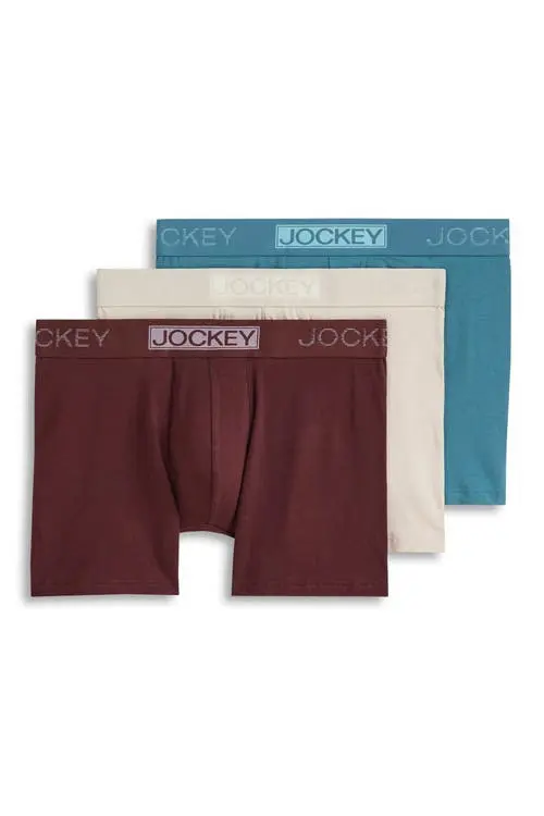 JOCKEY Organic Cotton Stretch 4" Trunk3 Pack - Forest Explorer