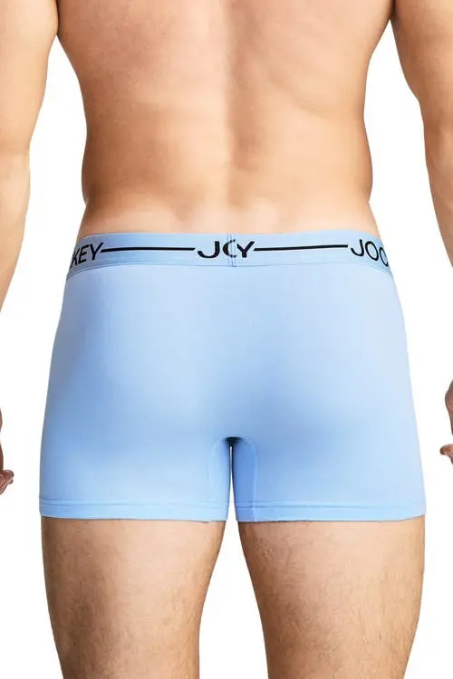 JOCKEY Organic Cotton Stretch 4" Trunk3 Pack - Sky Bloom