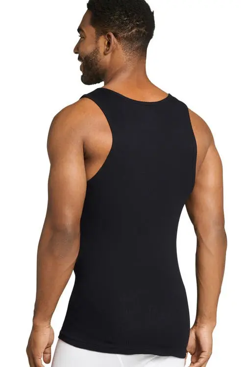 JOCKEY 100% Cotton A-shirt Tank4 Pack - Black