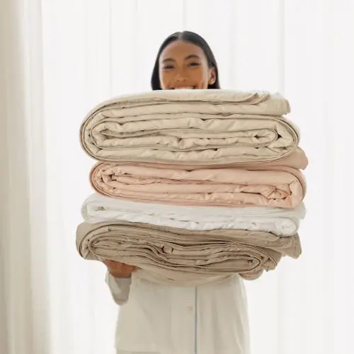 AEPTOM Double Cocoon Mulberry Silk-filled Quilt - Stone