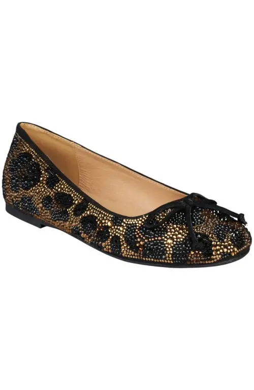 ALMA EN PENA Rhinestone-covered Ballerina - Black