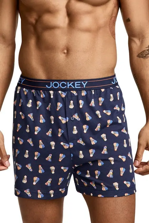 JOCKEY Activeblend Knit 3" Boxer - Shuttle Navy