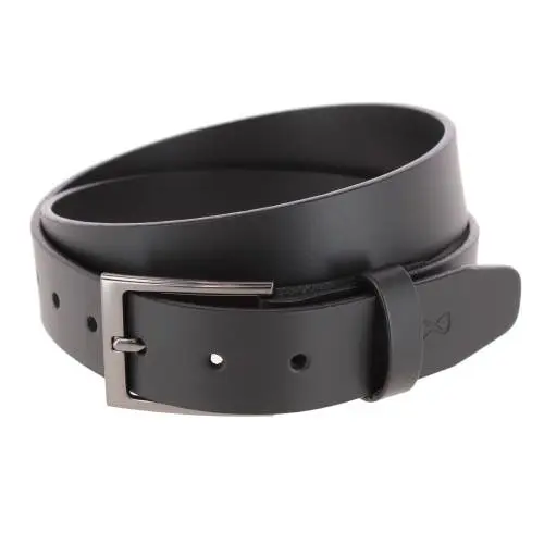 Trafalgar Conall 35mm Changeable Buckle Genuine Leather Belt - Black