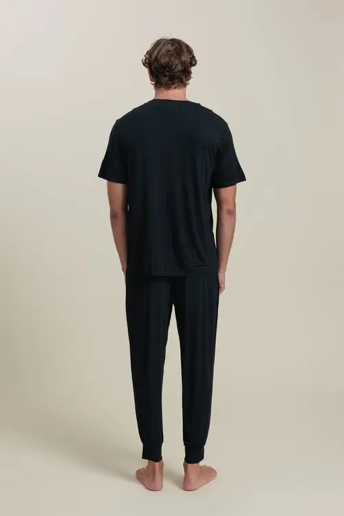 AEPTOM Natural Short Sleeve Tee - Black