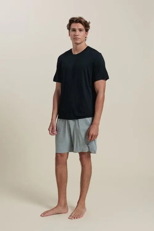 AEPTOM Natural Short Sleeve Tee - Black