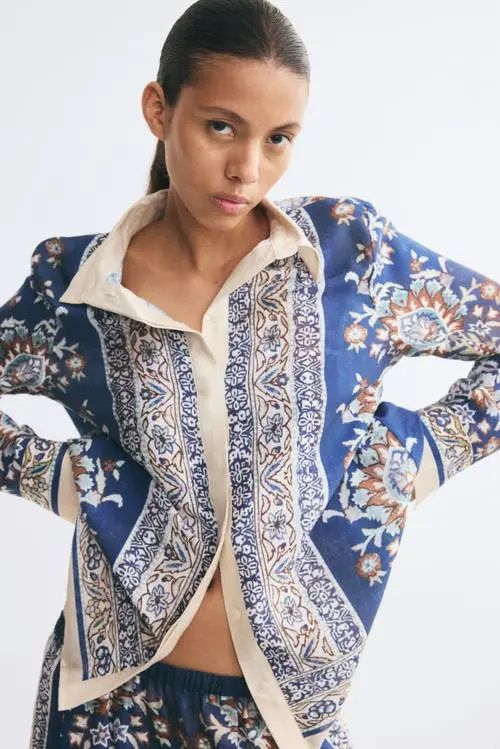 H&M Oversized Viscose-blend Shirt
