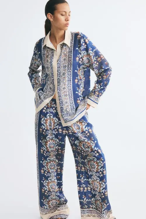 H&M Oversized Viscose-blend Shirt
