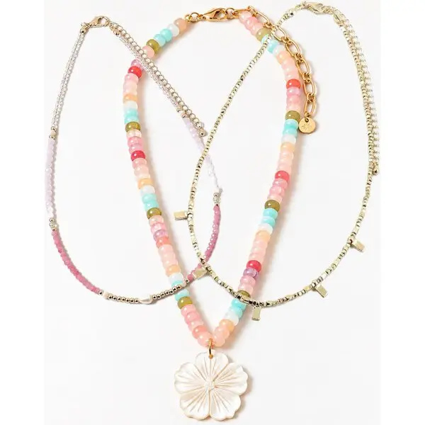 ERIN MCDERMOTT JEWELRY Flower Market Necklace Bundle - Pink