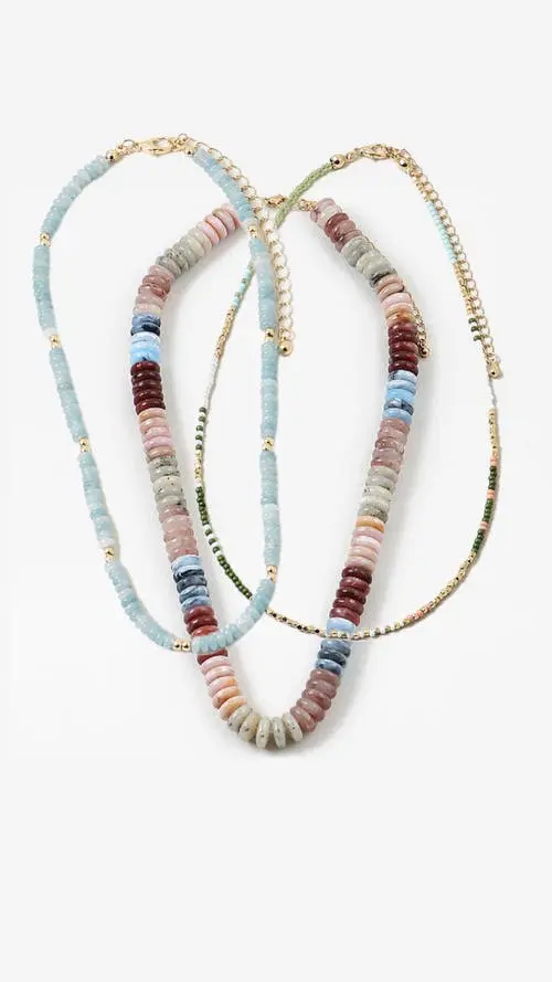 ERIN MCDERMOTT JEWELRY Weekend Ready Necklace Bundle - Blue