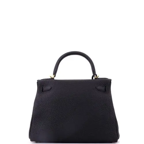 Hermès Kelly Handbag Togo With Gold Hardware 28 - Black