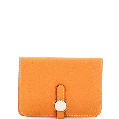 Hermès Dogon Compact Wallet Leather - Brown