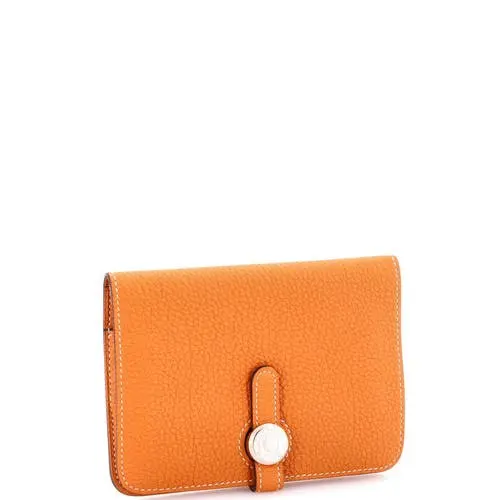 Hermès Dogon Compact Wallet Leather - Brown