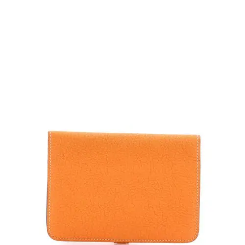 Hermès Dogon Compact Wallet Leather - Brown
