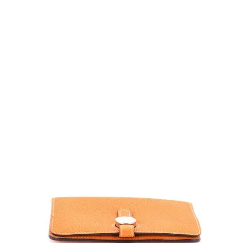 Hermès Dogon Compact Wallet Leather - Brown