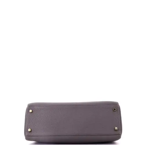 Hermès Kelly Handbag Togo With Gold Hardware 32 - Grey