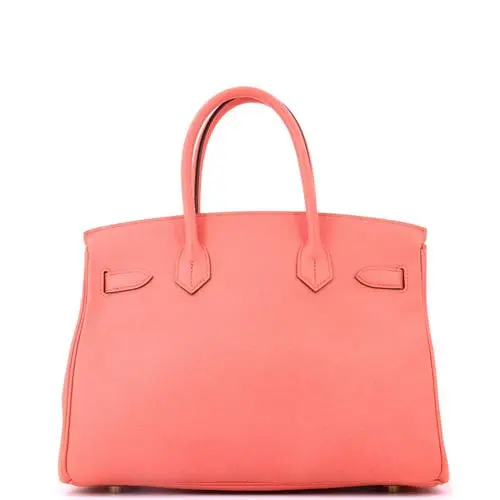 Hermès Birkin Handbag Pink Epsom With Gold Hardware 30 - Orange