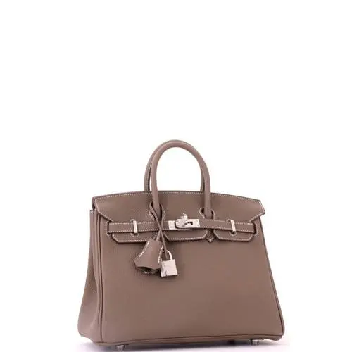 Hermès Birkin Handbag Togo With Palladium Hardware 25 - Grey