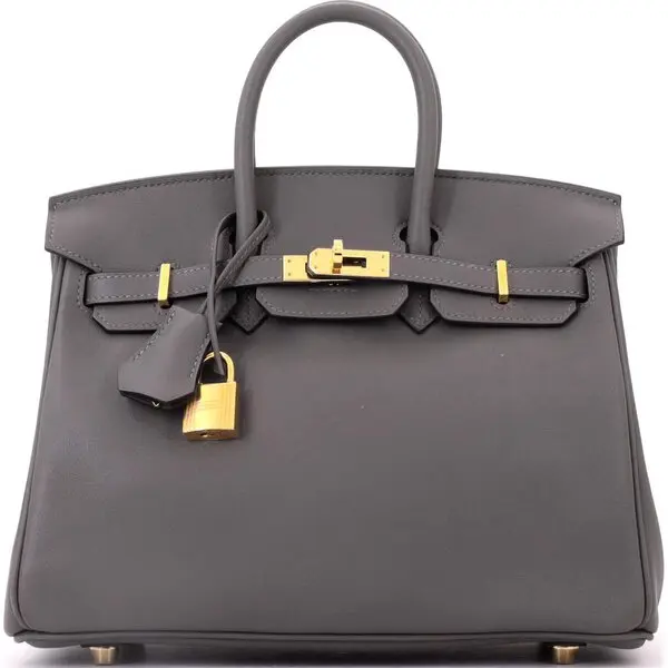 Hermès Birkin Handbag Swift With Gold Hardware 25