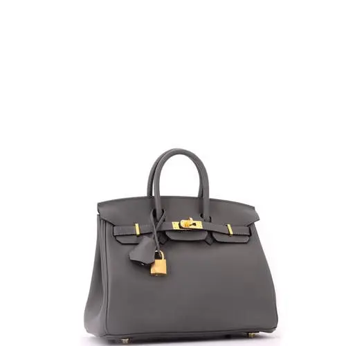 Hermès Birkin Handbag Swift With Gold Hardware 25