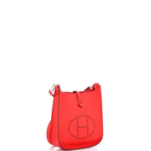 Hermès Evelyne Sellier Bag Epsom Tpm - Red