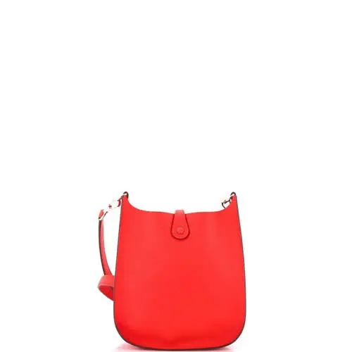 Hermès Evelyne Sellier Bag Epsom Tpm - Red