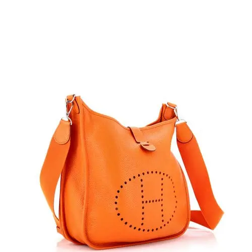 Hermès Evelyne Bag Gen Iii Clemence Gm - Orange
